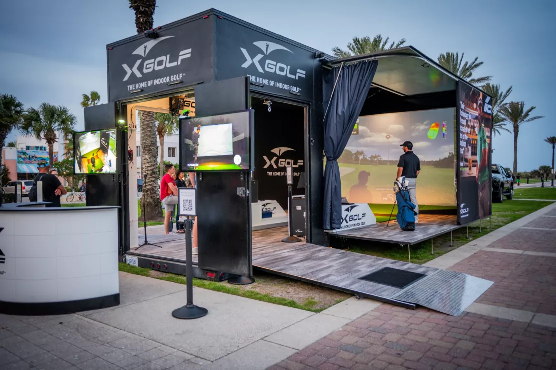 X Golf Tours the Golf Coast with Trailerbox™ | Mobile Marketing Trailer ...